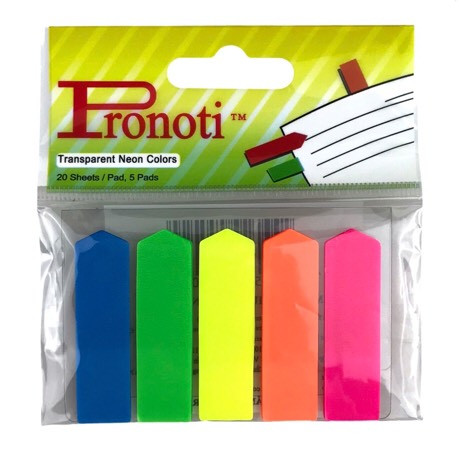 Giấy Note 5 màu mũi tên PRONOTI